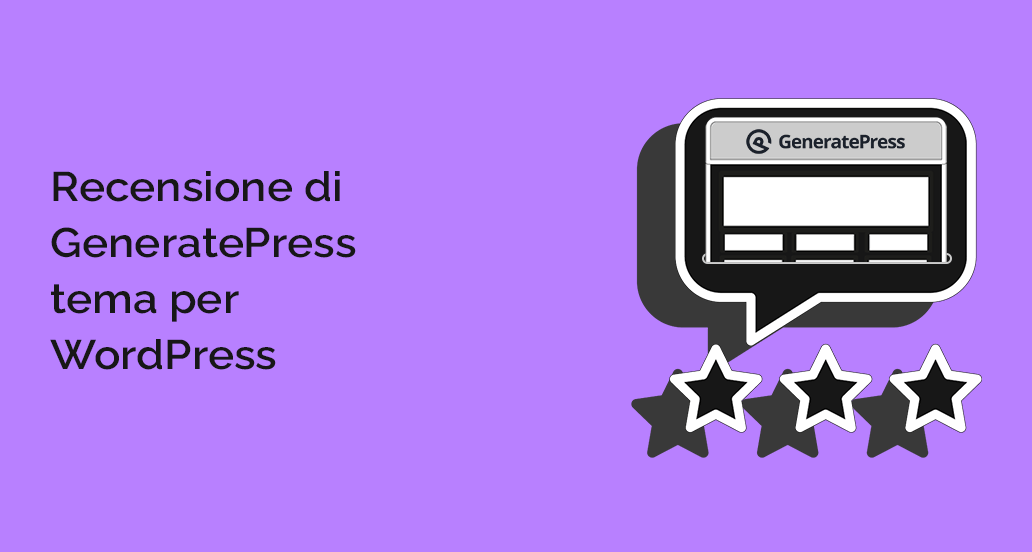 Recensione di GeneratePress tema per WordPress