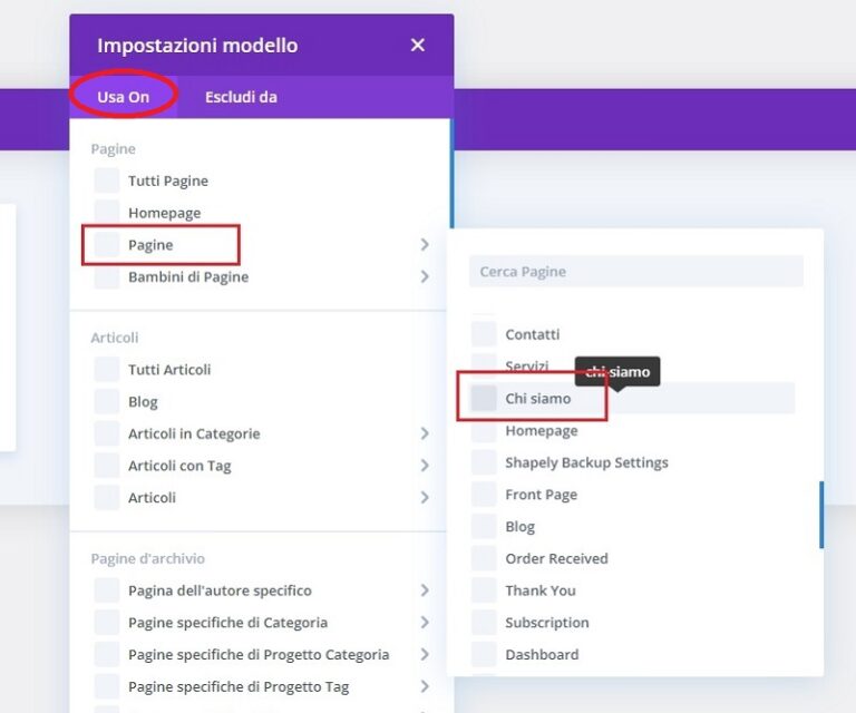 Come usare menu diversi nelle pagine del tuo sito WordPress
