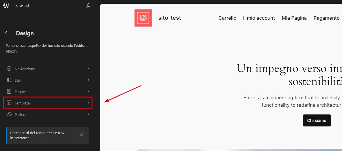 Template di pagina negli editor a blocchi: come si usano?