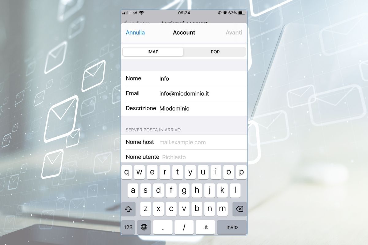 Come configurare la posta elettronica dominio